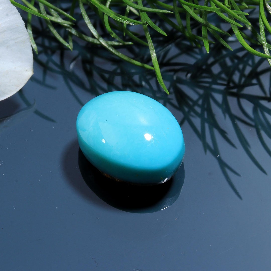 Turquoise Natural Gemstone, Oval Shaped Loose Turquoise Gemstone ...