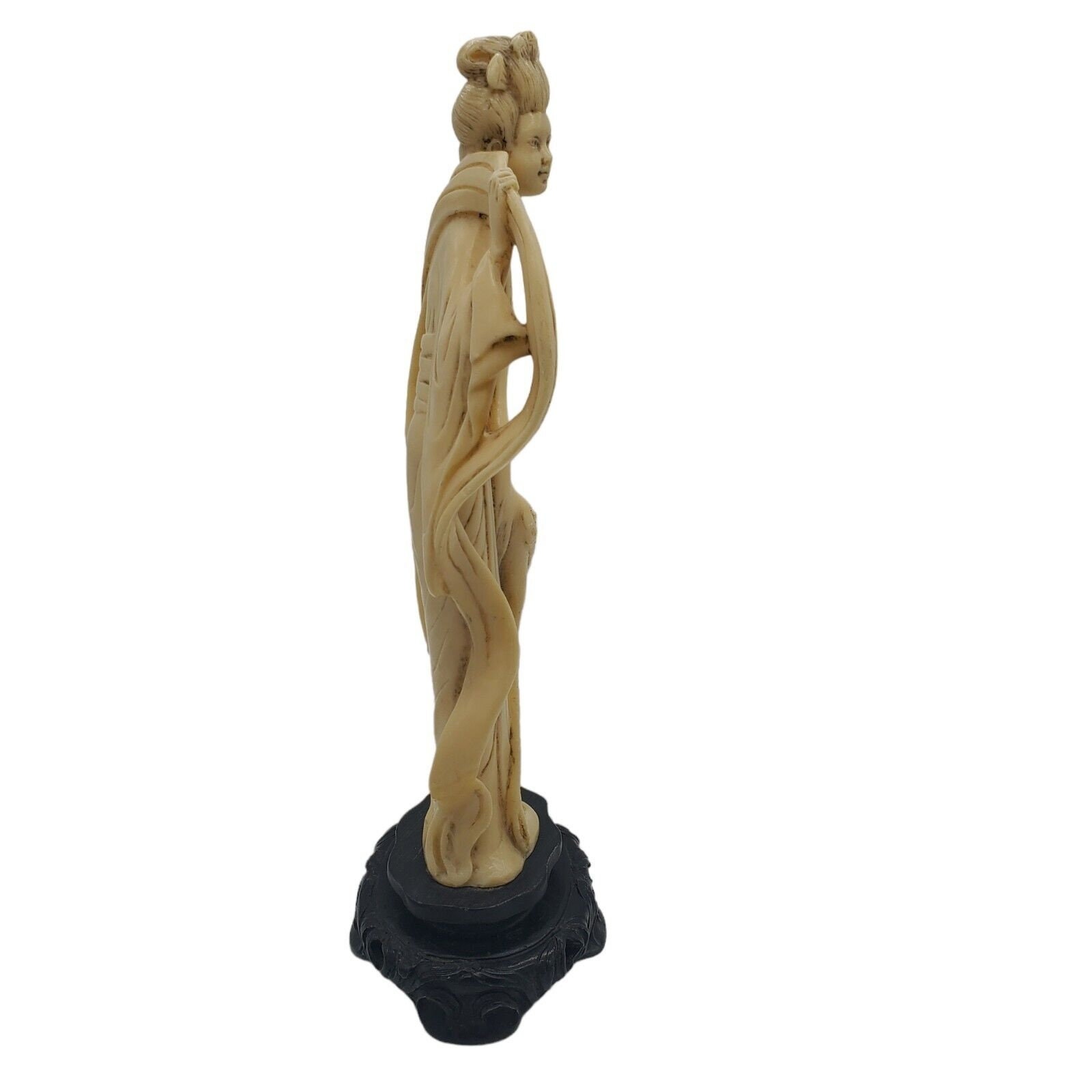 Signed A Santini Sculpture Asian Geisha 12 Stork Oriental MCM Vintage ...