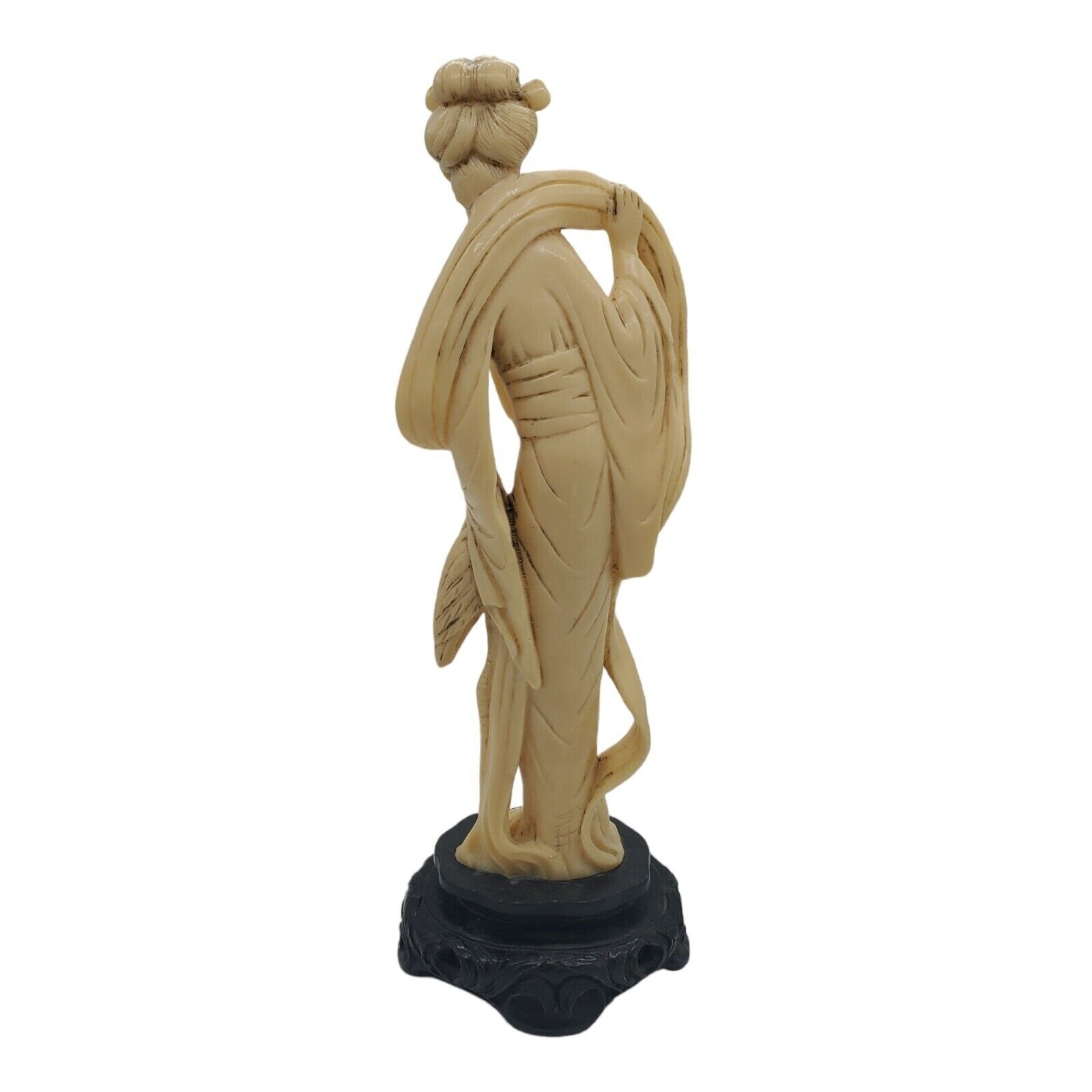 Signed A Santini Sculpture Asian Geisha 12 Stork Oriental MCM Vintage ...