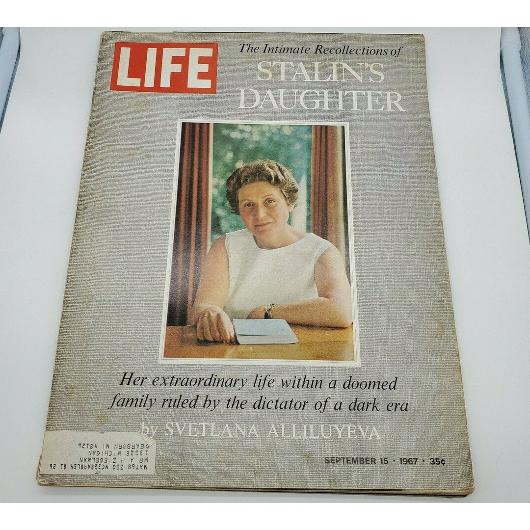 Life Magazine September 15 1967 Dictator Stalin's Daughter Svetlana ...