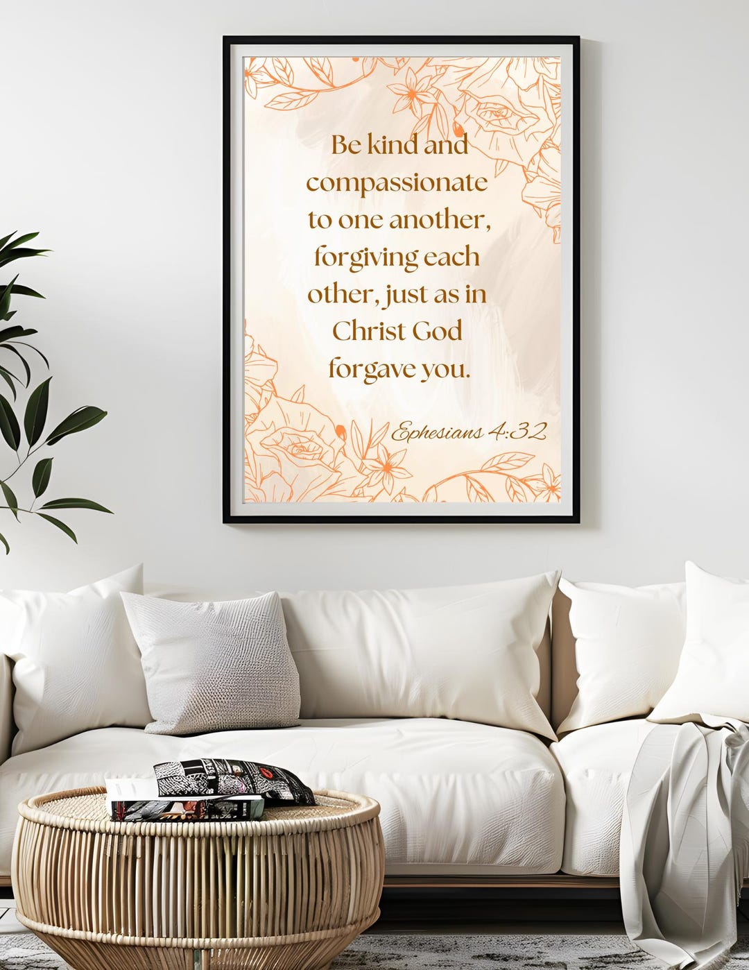 Watercolor Bible Verse Print: Christian Home Decor (digital Download ...