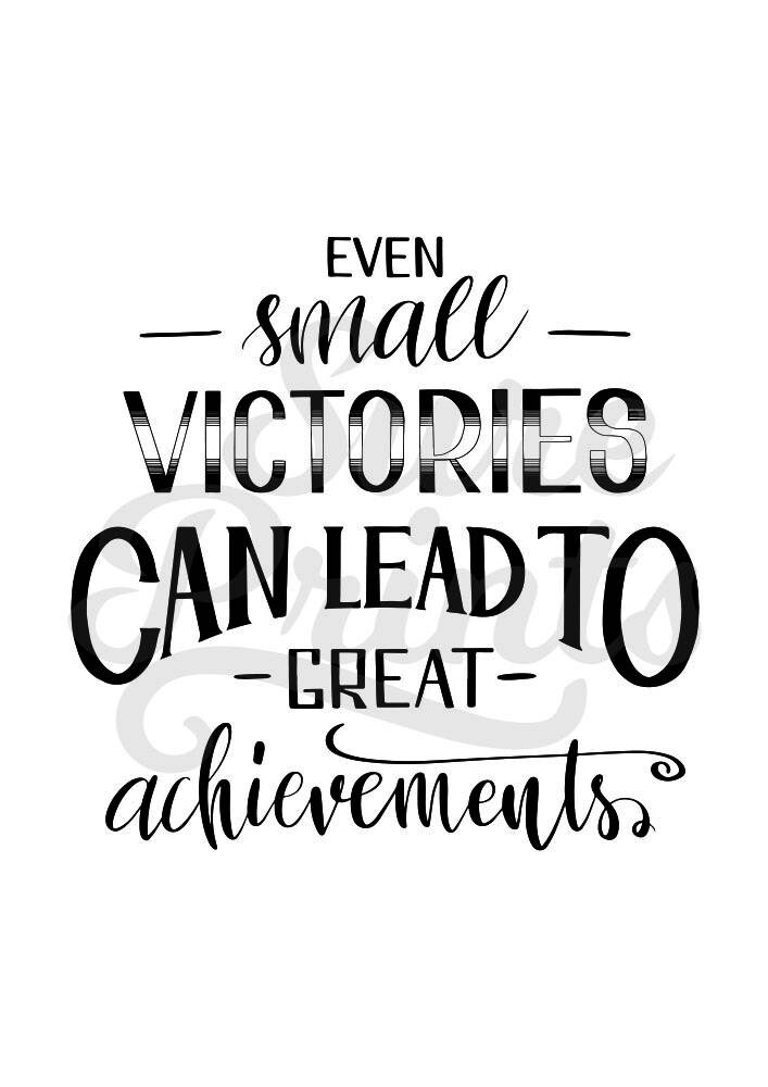 Even Small Victories... Instant Download Printable Art, Modern Wall Art ...