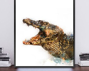 Alligator poster | Etsy