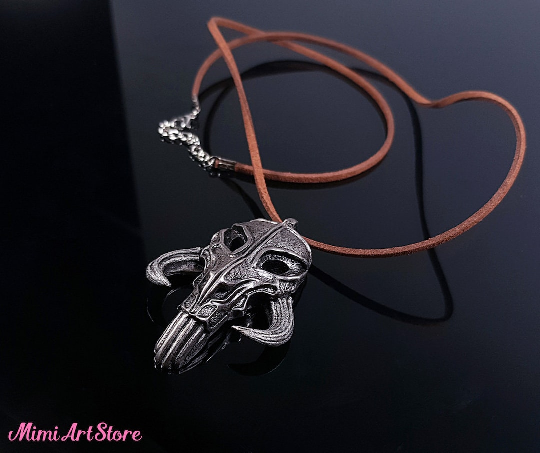 Mandalorian Mythosaur Skull Pendant. Mythosaur Skull Necklace ...