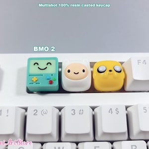 BMO Artisan Keycap. Custom Cherry MX Keycap. Finn Keycap. Jake Resin ...