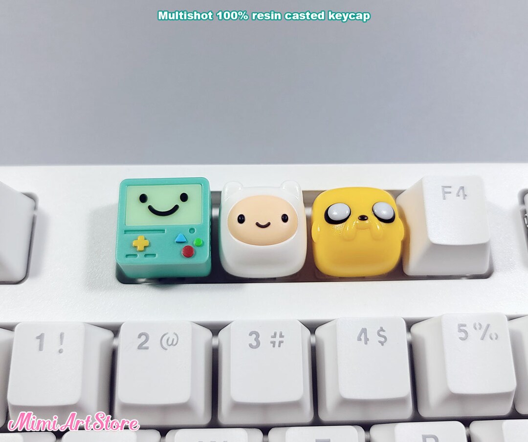 BMO Artisan Keycap. Custom Cherry MX Keycap. Finn Keycap. Jake Resin ...