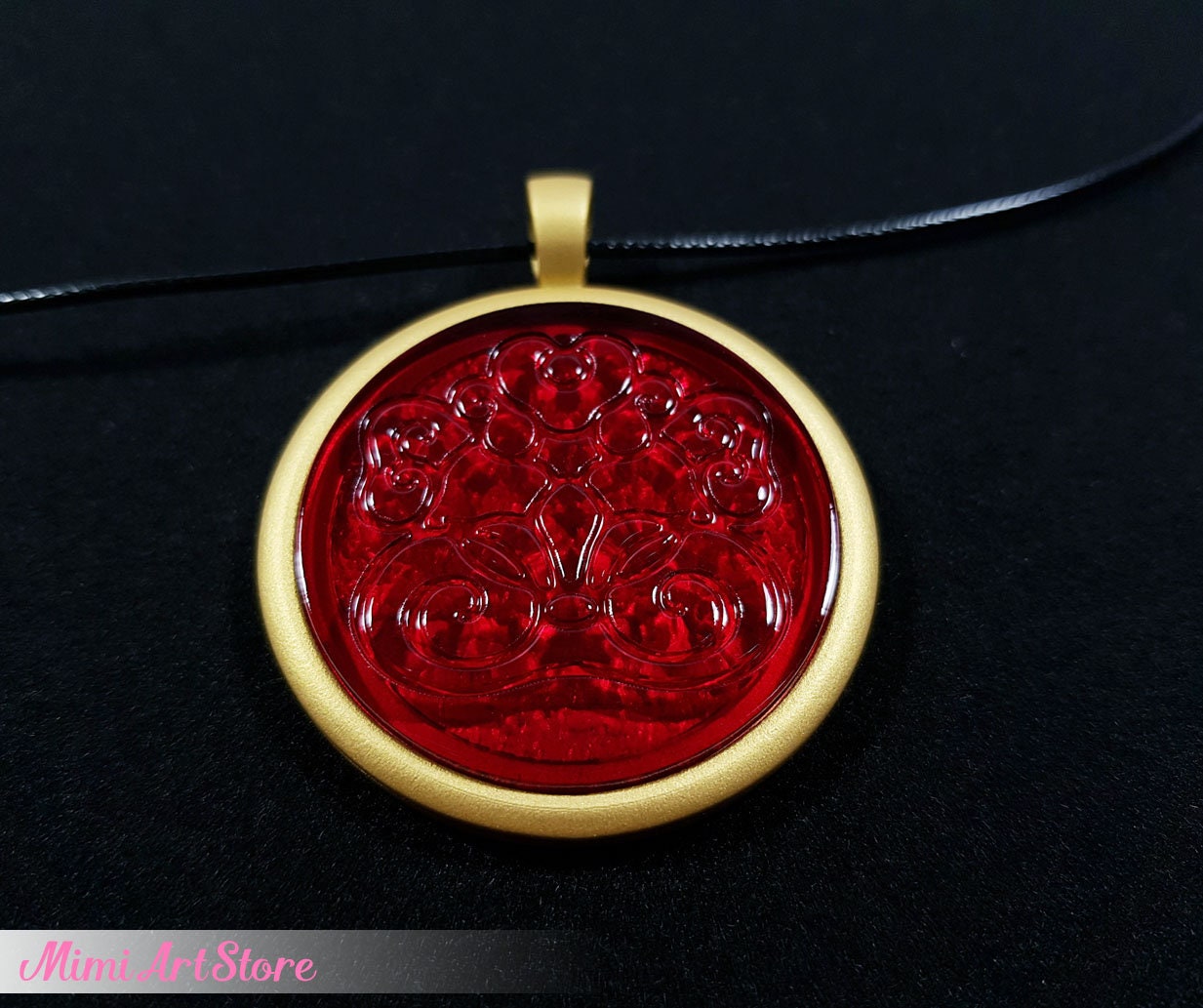 Turning Red Necklace. Turning Red Pendant Necklace. Turning - Etsy