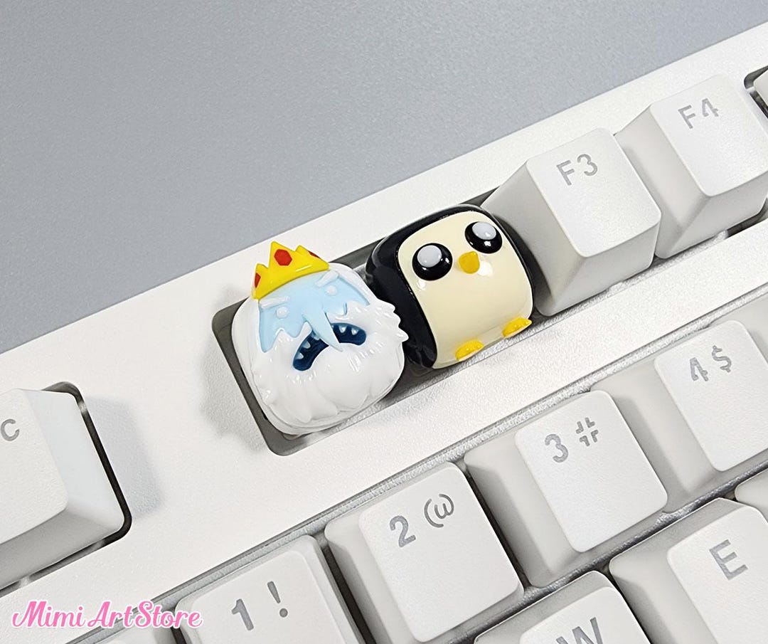 Gunter Adventure Time Keycap. Ice King Resin Keycap. Gunter the Penguin ...