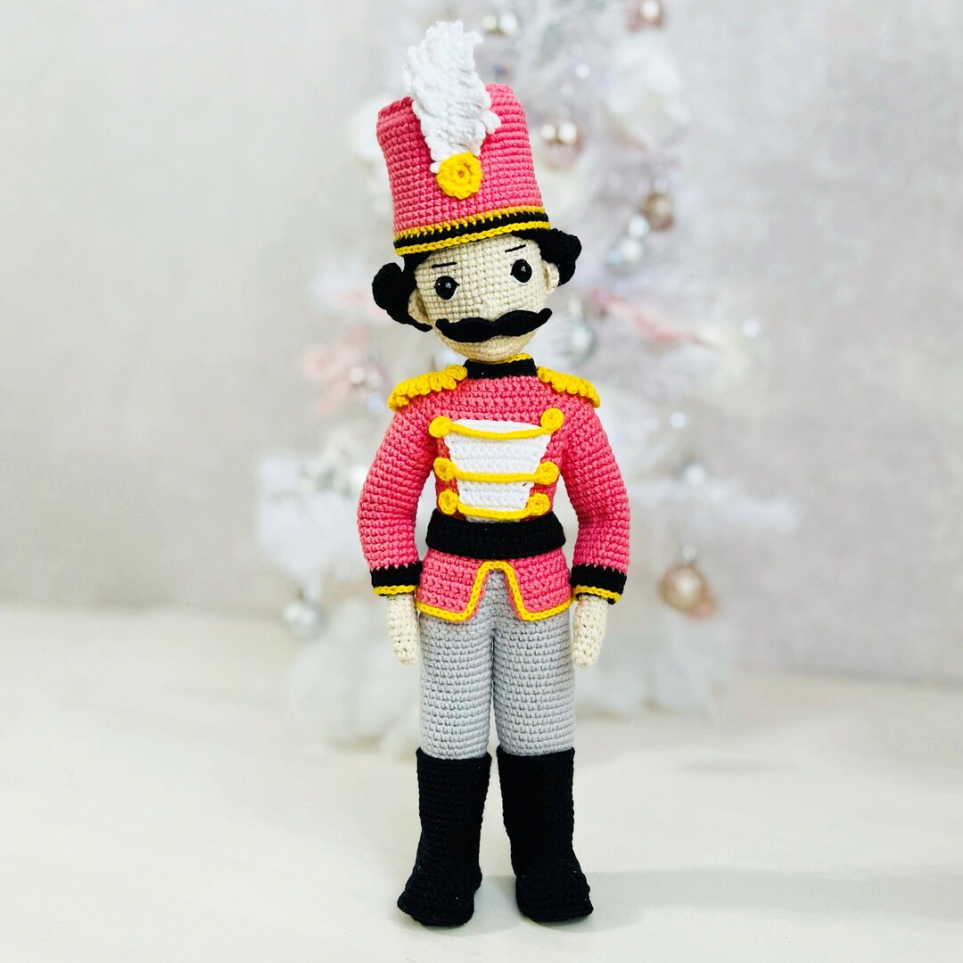 Crochet Pattern Nutcracker, Amigurumi Nutcracker, Crochet Doll Pattern ...