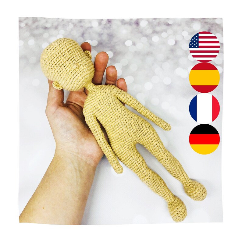 Crochet Doll Pattern Crochet Doll Base Crochet Doll Body - Etsy
