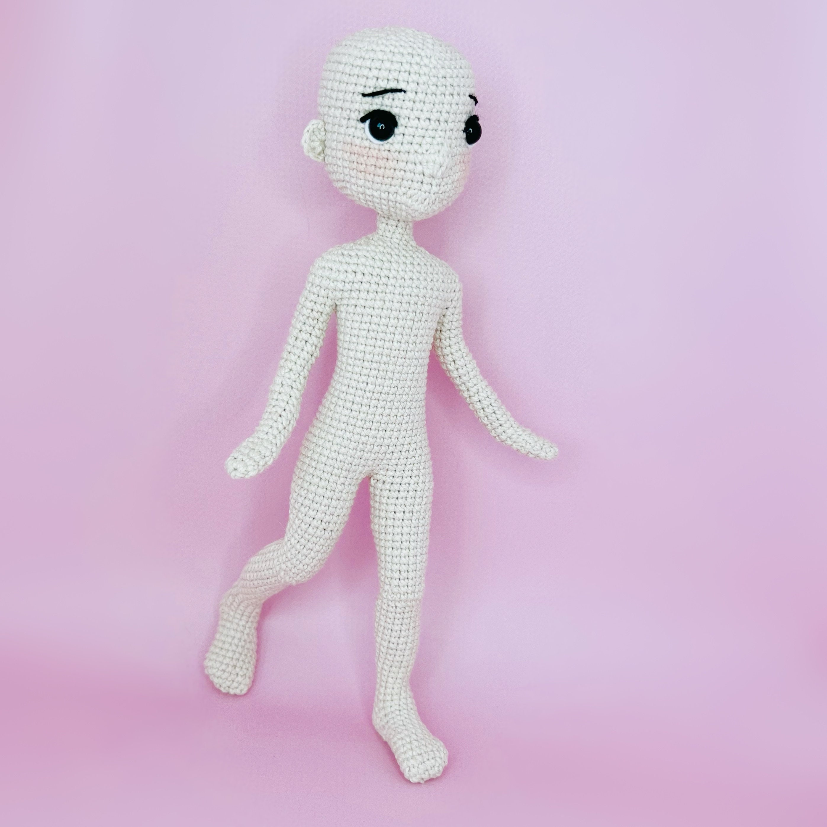 Crochet Doll Pattern Crochet Doll Base Crochet Doll Body - Etsy