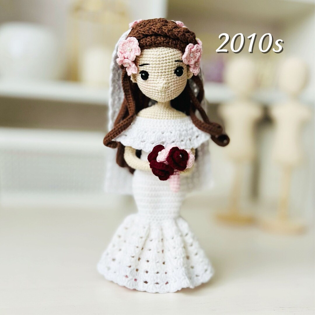 Crochet Bride Doll Pattern, Amigurumi Wedding Clothes (PDF Pattern) - Etsy