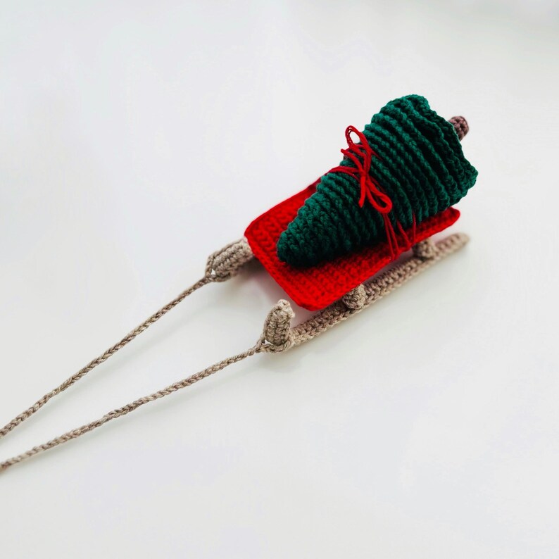 Crochet Sleigh PATTERN, Amigurumi Christmas Tree Crochet Pattern - Etsy