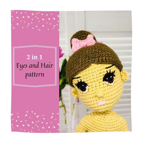 Crochet Eyes Pattern Amigurumi Doll Hair Pattern Crochet - Etsy