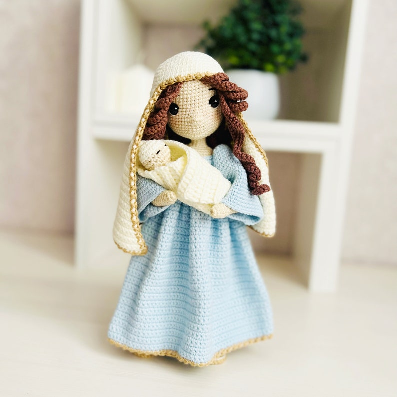 Crochet Nativity Set Pattern, Amigurumi Mary, Joseph, Jesus Dolls (PDF ...