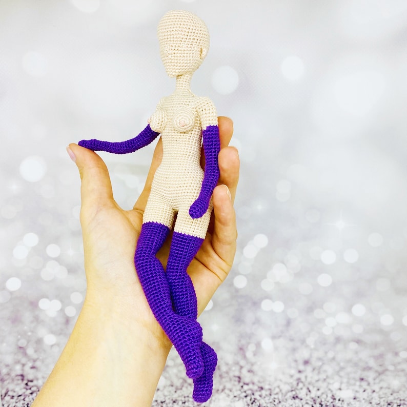 Crochet Doll Body Pattern, Amigurumi Doll Base - Etsy