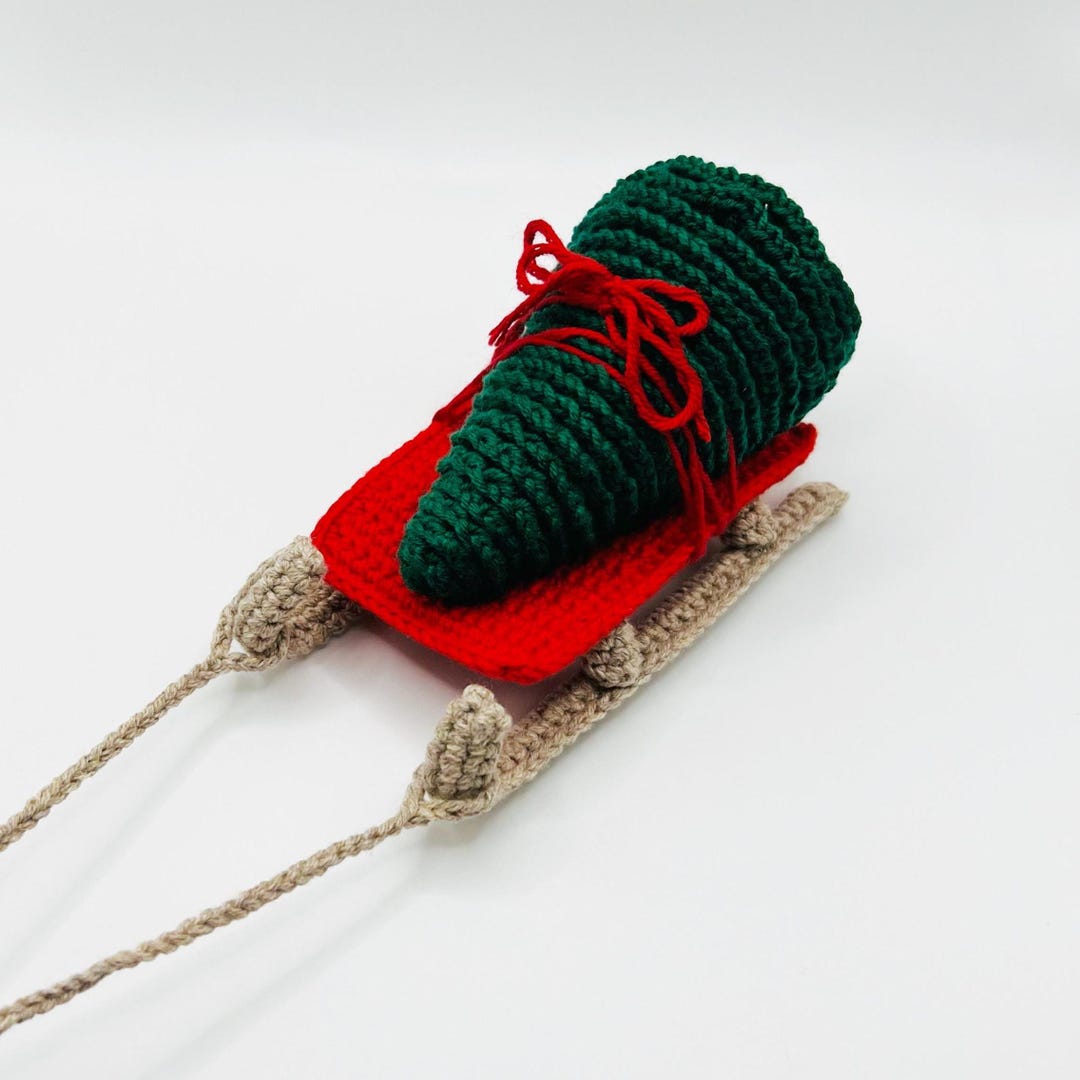 Crochet Sleigh PATTERN, Amigurumi Christmas Tree Crochet Pattern - Etsy