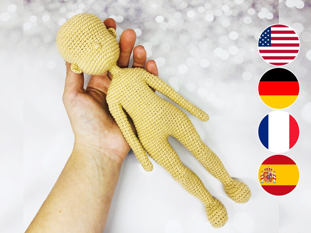 Crochet Doll Pattern Crochet Doll Base Crochet Doll Body - Etsy