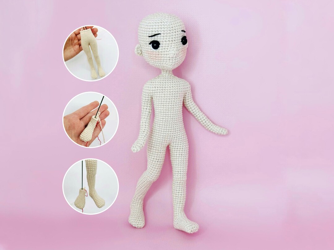 Crochet Doll Pattern Crochet Doll Base Crochet Doll Body - Etsy