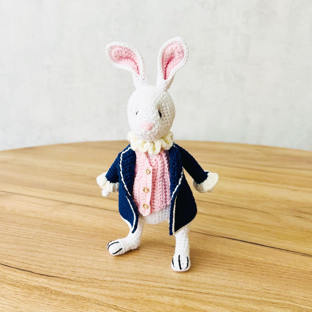 White Rabbit Crochet Pattern, Amigurumi Bunny Pattern, Bunny Crochet ...