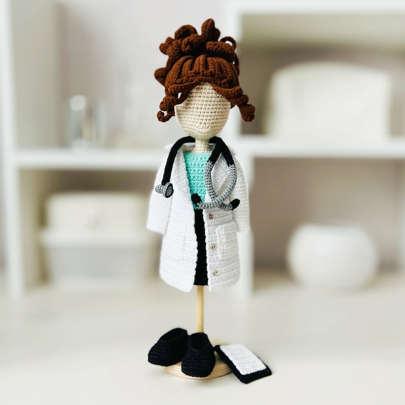 Crochet Doctor Doll Outfit Pattern, Amigurumi Clothes (PDF Pattern) - Etsy