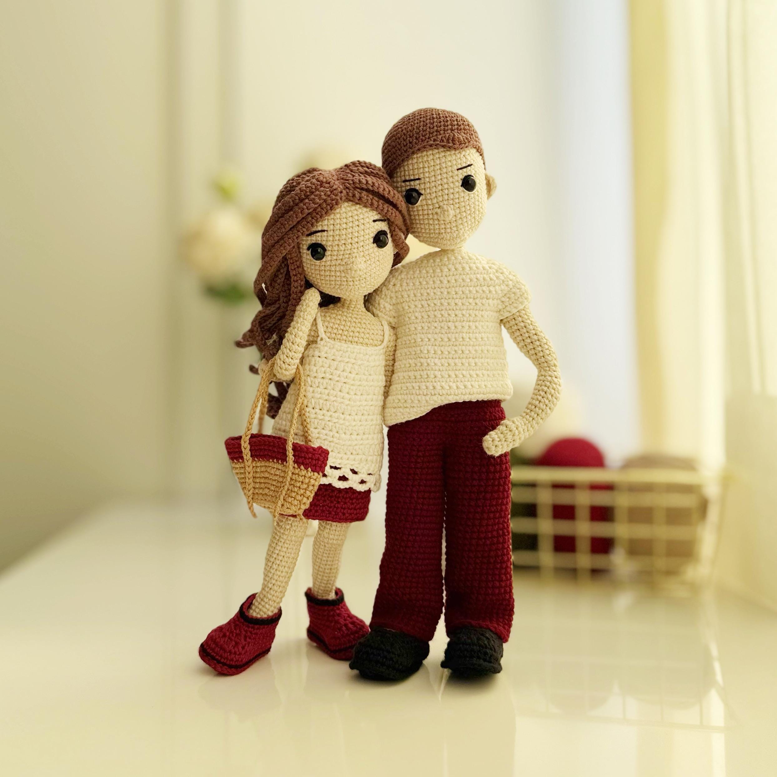 Crochet Family Pattern, Amigurumi Dolls, Father, Mother and Baby Girl ...
