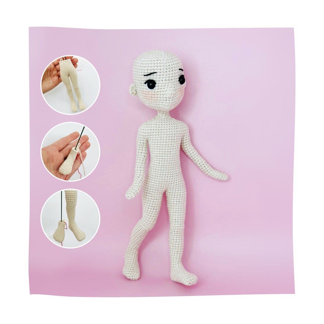 Crochet Doll Pattern Crochet Doll Base Crochet Doll Body - Etsy