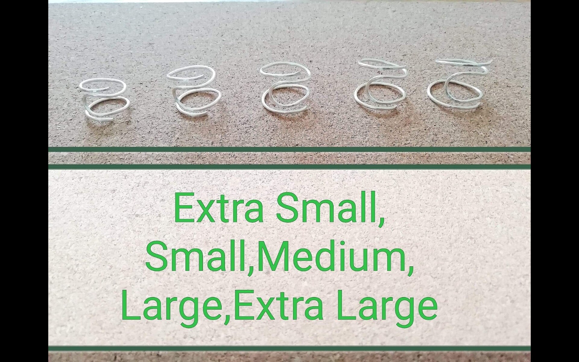 Fashion Finger Splint Style Ring, Malleable Hammered, Tarnish Resistant ...