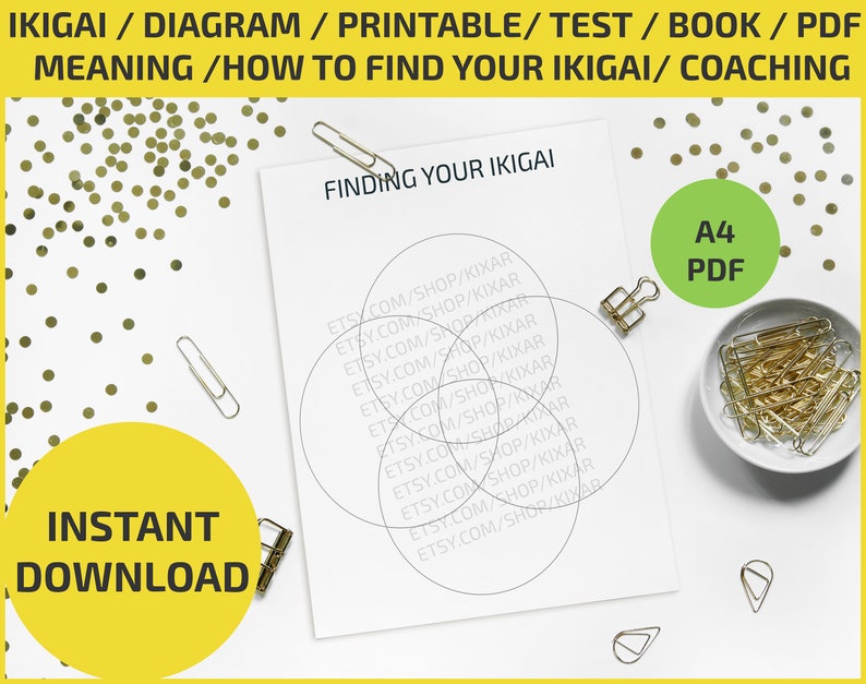 Ikigai: Finding your Reason for Being / Printable / Digital / | Etsy Ikigai: Finding your Reason for Being / Printable / Digital / | Etsy
