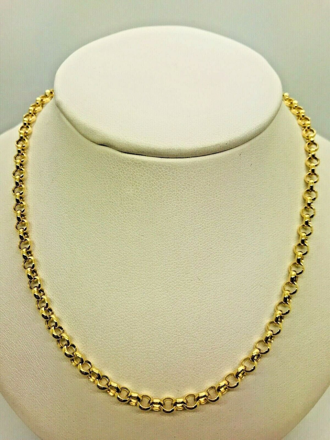 9ct Gold Round Belcher Chain 4.0mm 20 CHEAPEST - Etsy