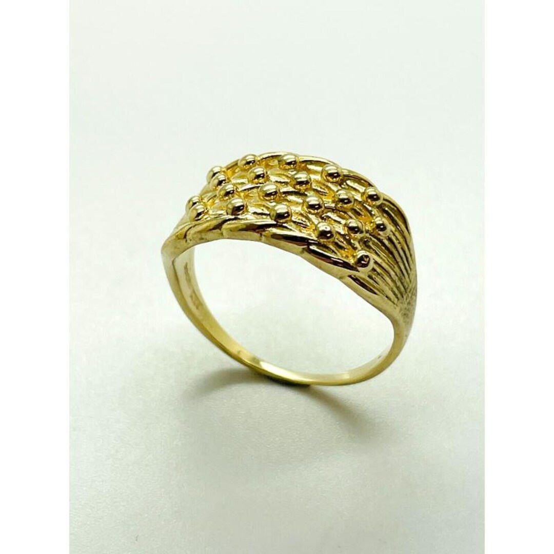 9ct Yellow Solid Gold 4 Row Keeper Ring - Etsy
