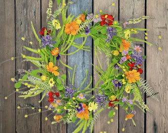 Spring wreath | Etsy