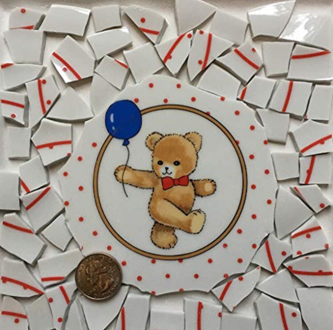 Teddy Bear Mosaic Tile: Handmade China Art and Craft Supply A364 - Etsy
