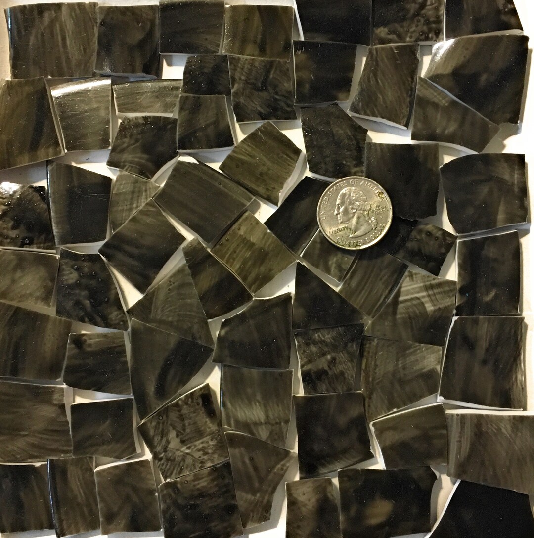 Hand Painted Solid Colored Mosaic Tiles ~ Broken China Hand Cut Plates ...