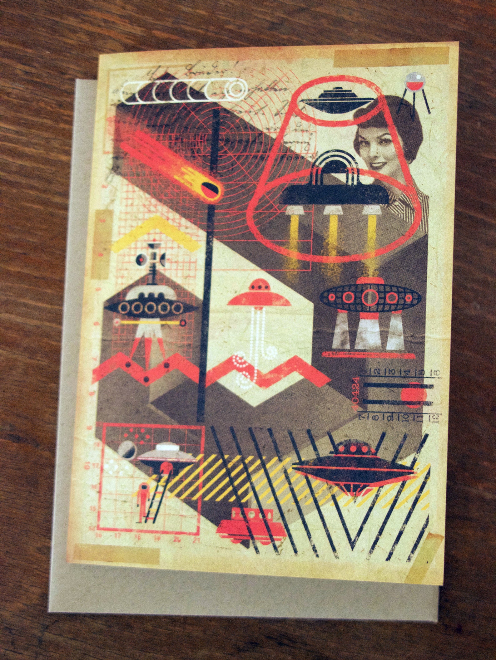 UFO 1 - Greetings Card - Etsy