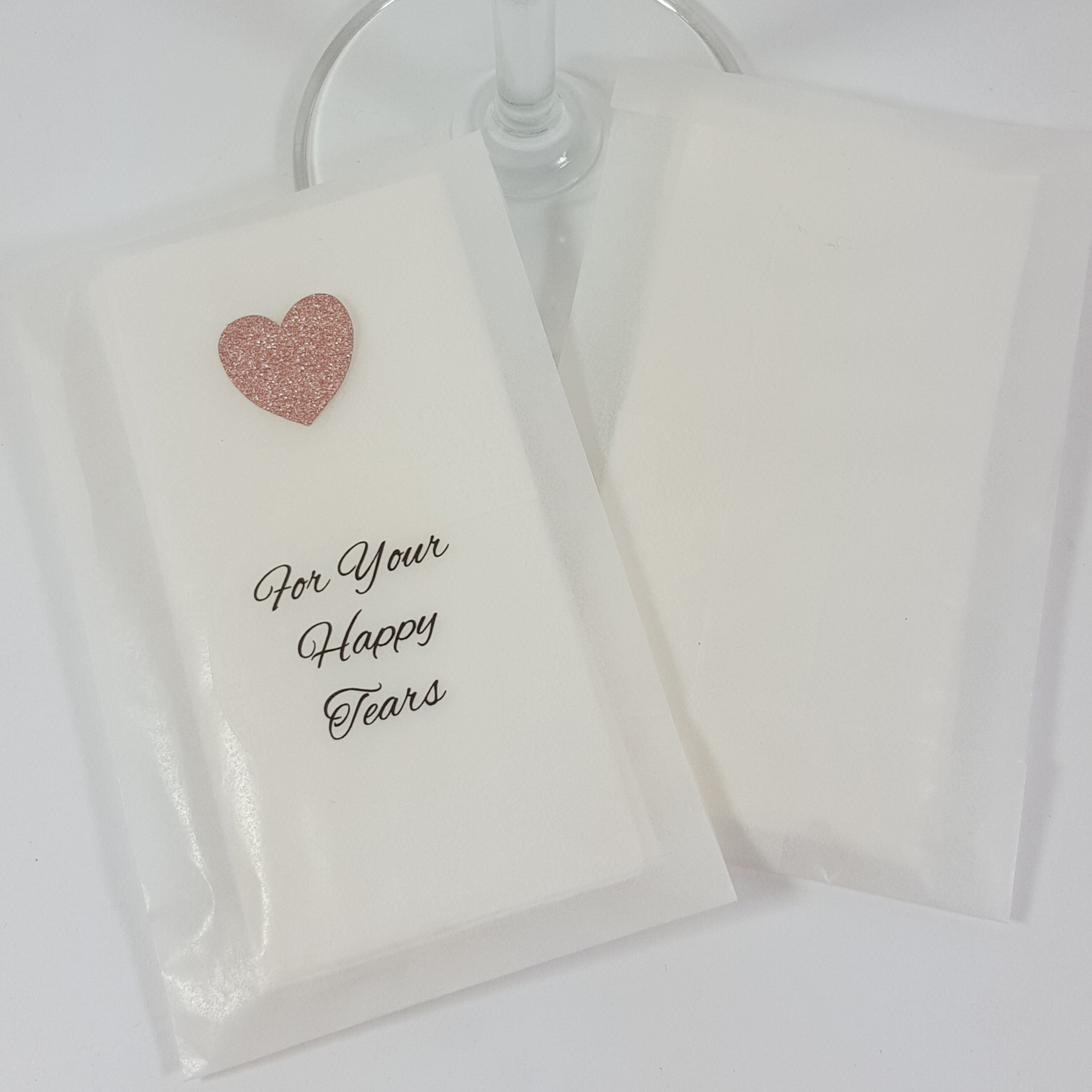 For Your Happy Tears Tissues. Glitter Wedding Ceremony Guest | Etsy UK