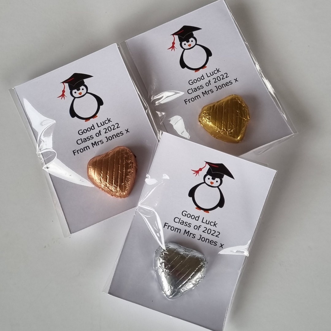 Personalised Graduation Favours With Penguin in A Mortar Board Hat. End ...