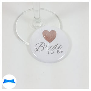 Rose Gold Hen Party Glitter L Plate and Bride to Be Badge. Rose Gold ...