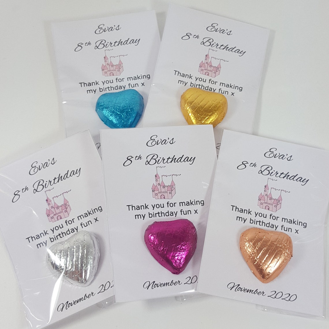 Kids Personalised Birthday Favours. Unicorn Party Favors, Princess ...