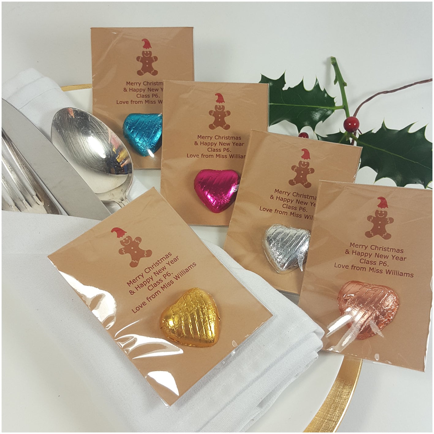 Personalised Christmas Chocolate Sweets. Any Same Text Christmas ...