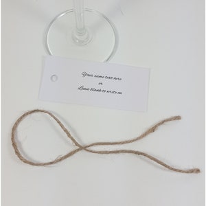 12 Blank or Personalised Small Rectangle Tags. DIY to Write on Card ...