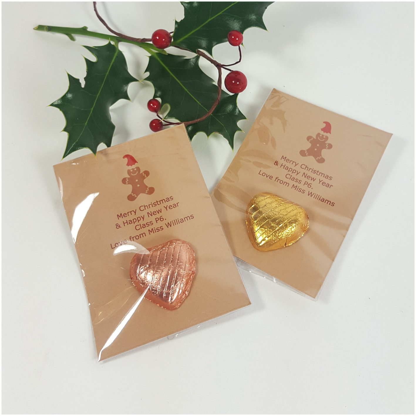 Personalised Christmas Chocolate Sweets. Any Same Text - Etsy UK