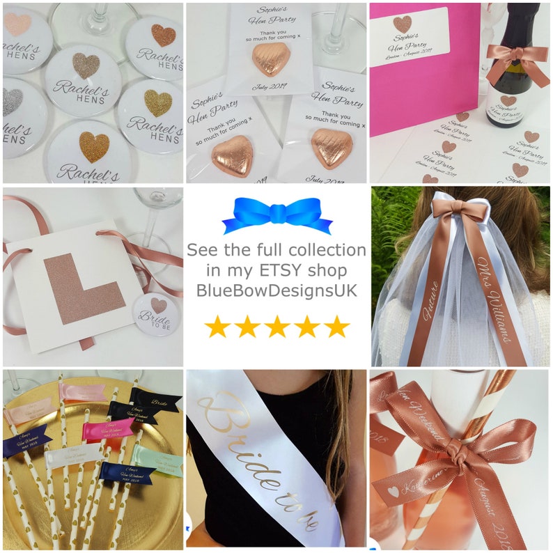 Hen Party Glitter L Plate. Hen Do Accessories. Luxury Hen Party Costume ...