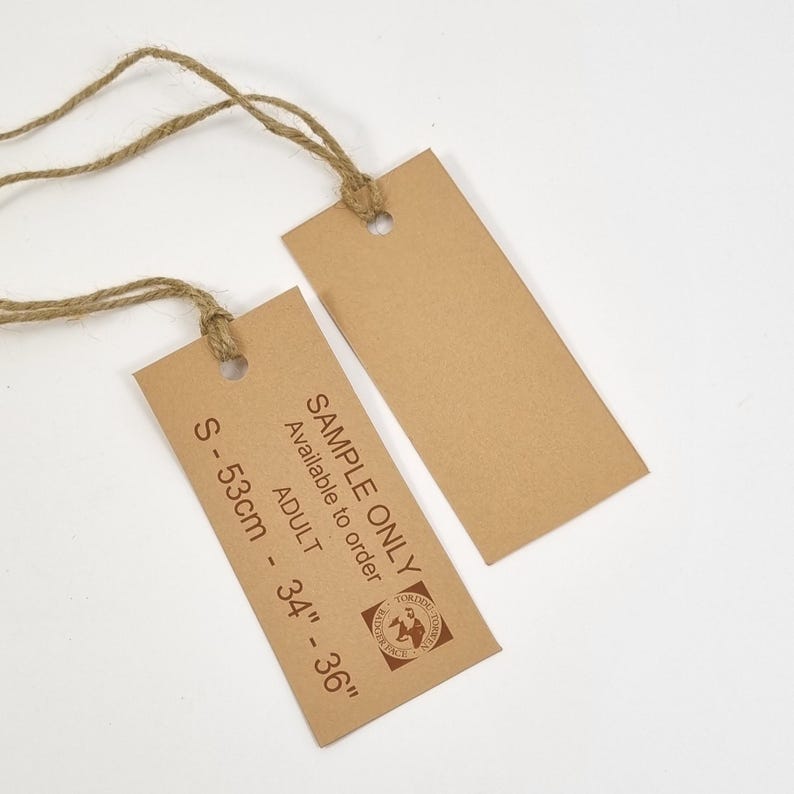 12 Blank or Personalised Small Rectangle Tags. DIY to Write on Card ...