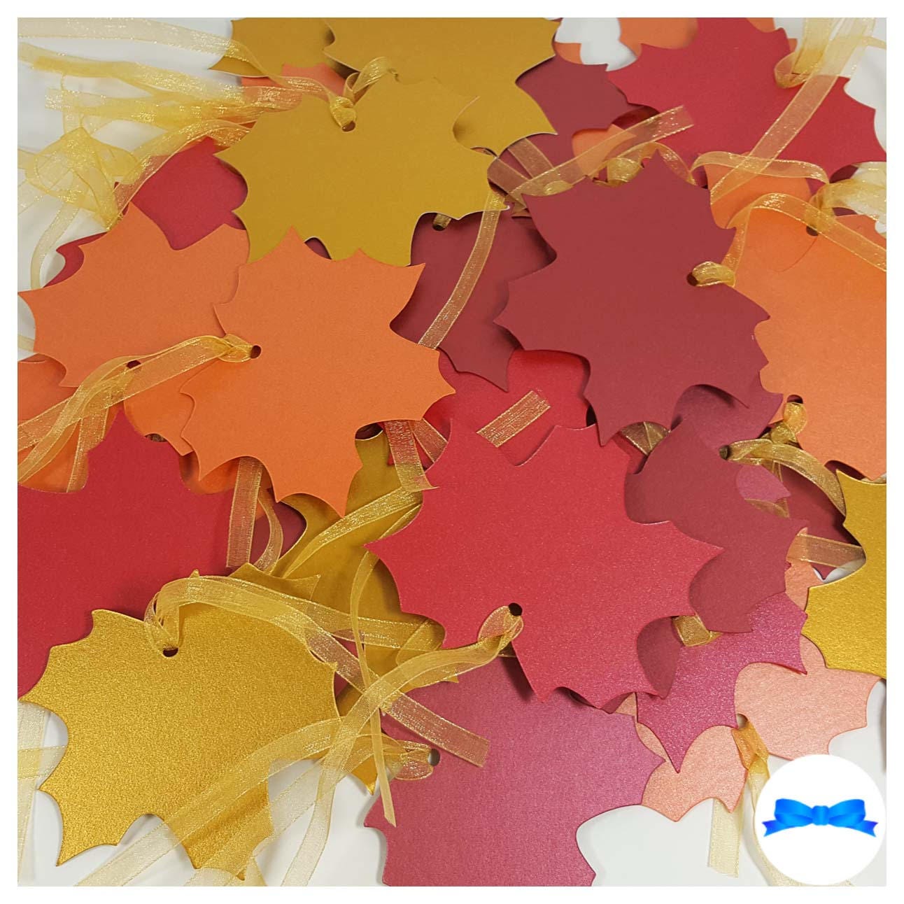 Maple Leaf Tags For Autumn Wedding Place Cards And Wishing | Etsy