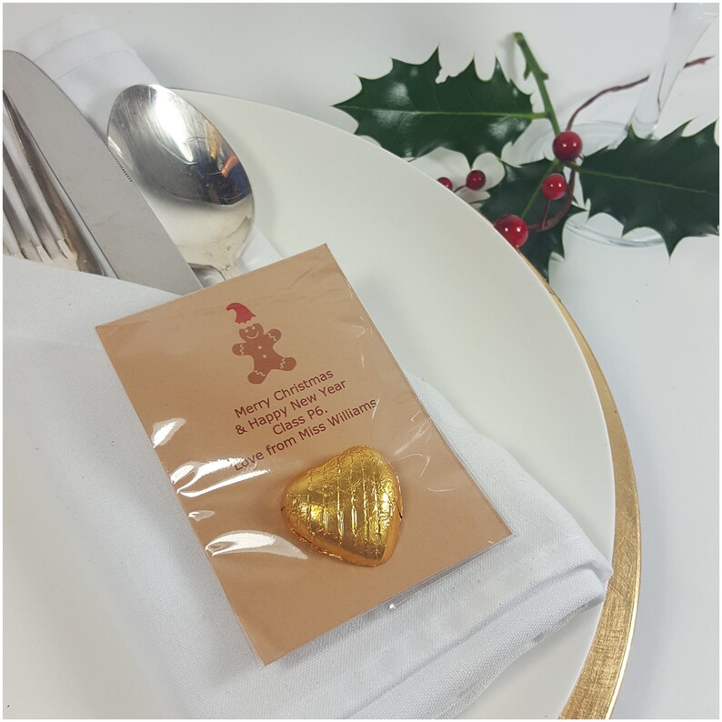 Personalised Christmas Chocolate Sweets. Any Same Text Christmas ...