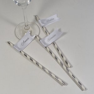 Personalised Name Straws. Custom Hen Party Bridal Shower Decor ...