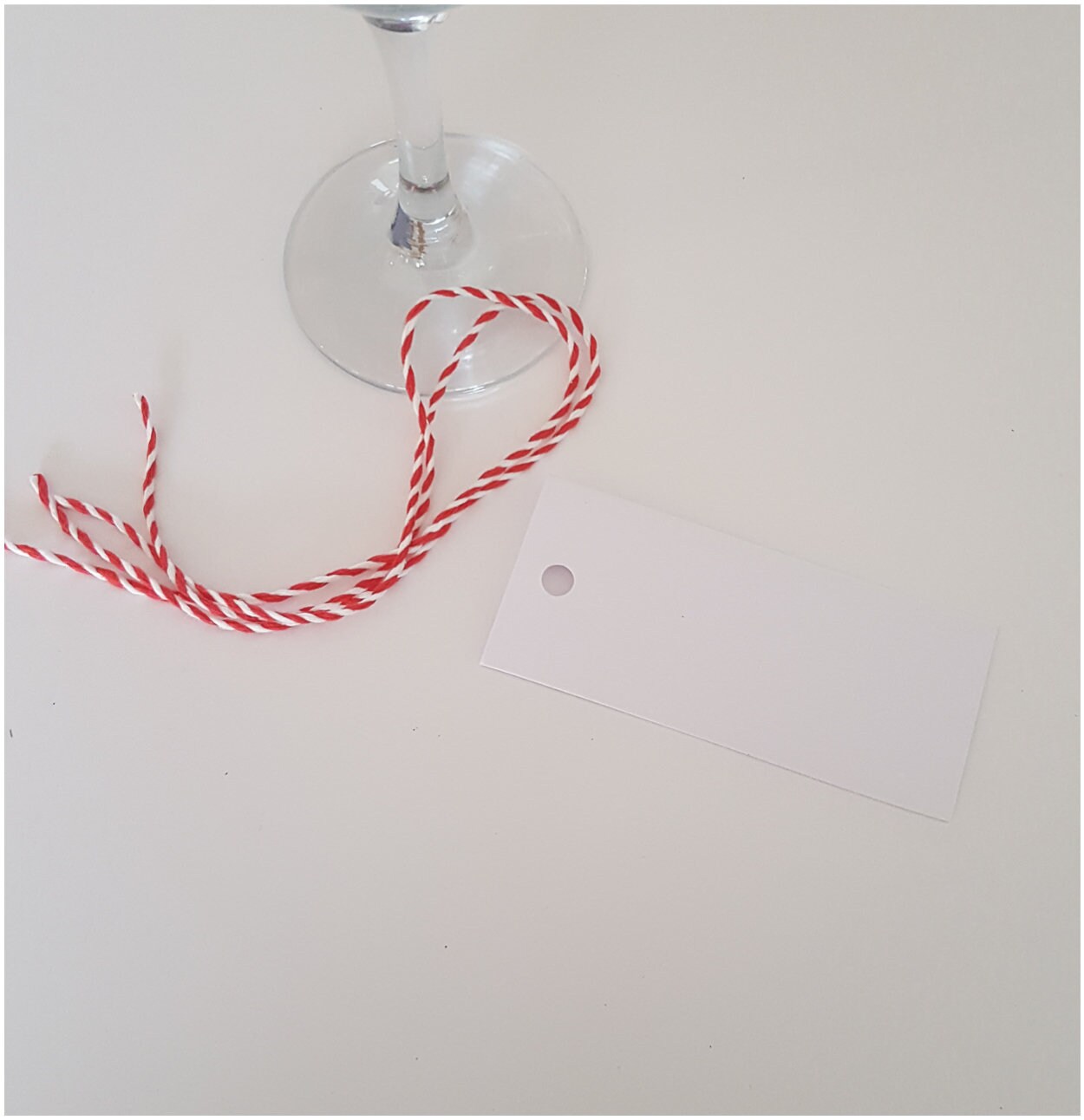 12 Blank or Personalised Gift Tags. Small Rectangle Christmas Tags. DIY ...