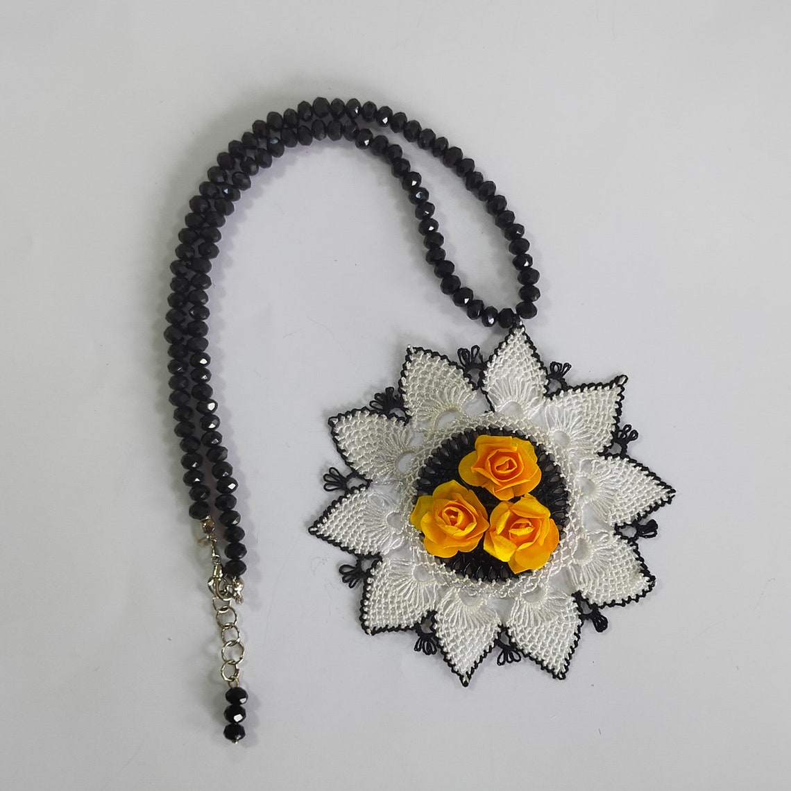 Turkish Necklace,needle Lace Necklace,ethnic Necklace,tribal Necklace ...