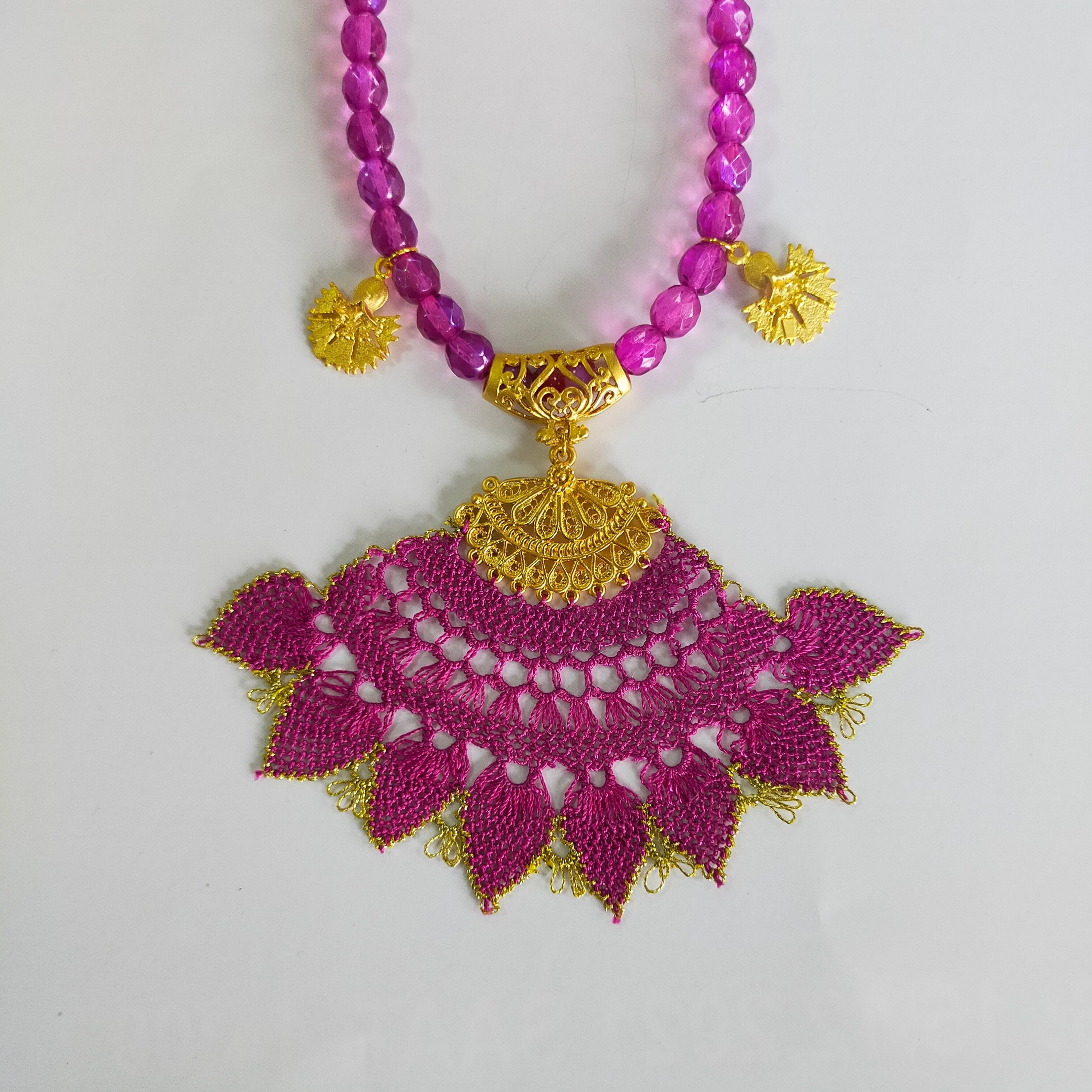Turkish Needle Lace Necklace,ethnic Necklace,tribal Necklace ...